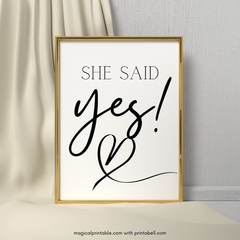 Printable Modern Wedding, Baby Shower, Bridal Shower Signs – Instant ...