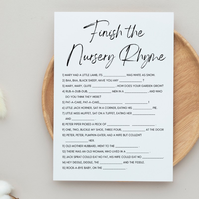 Minimalist Baby Shower Games Bundle – Printabell • Express