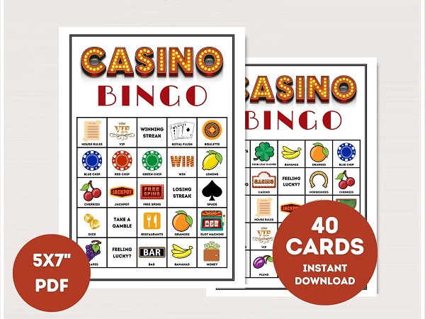 Printable Casino Bingo Cards – Printabell • Express