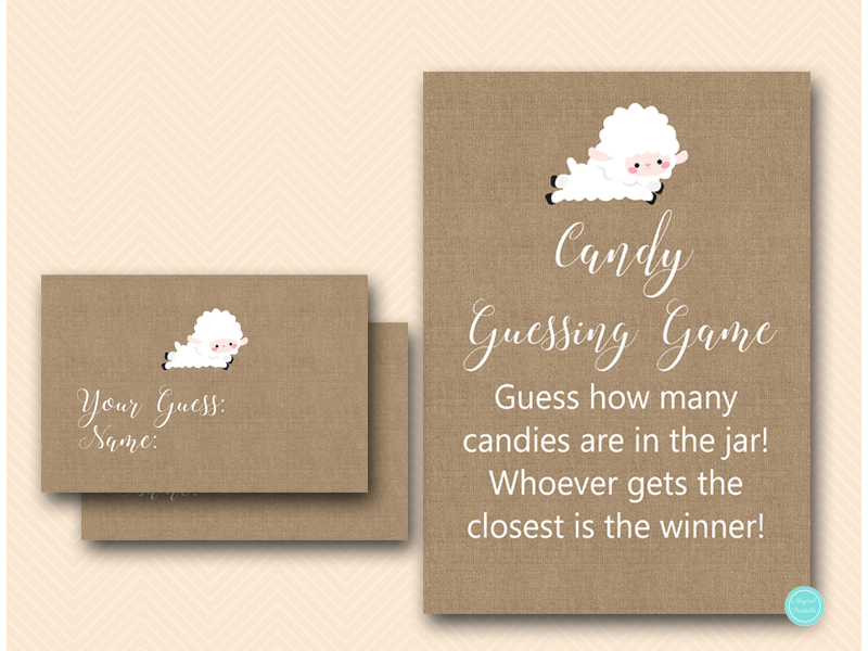 Little Lamb Baby Shower Games Package – Printabell • Express