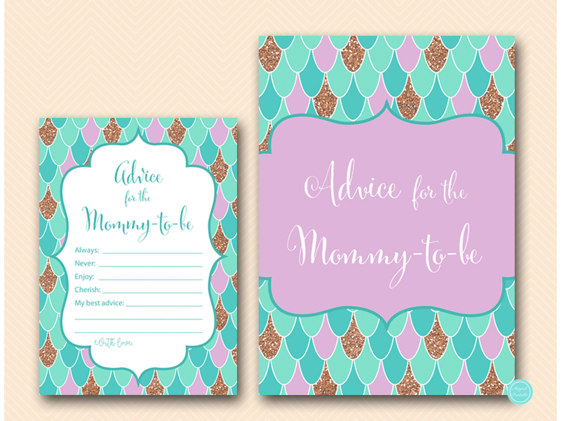 Mermaid Baby Shower Game Package – Printabell • Express