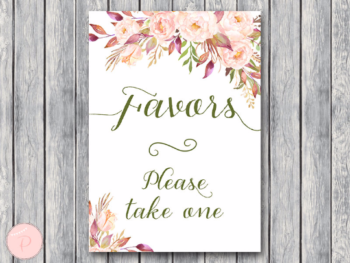 Boho Floral Table Decoration Signs Package – Printabell • Express