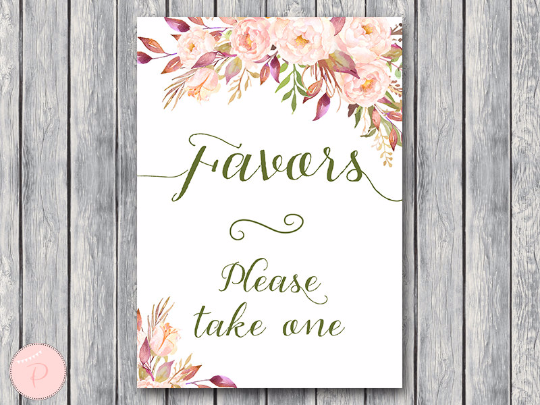 Boho Floral Table Decoration Signs Package – Printabell • Express