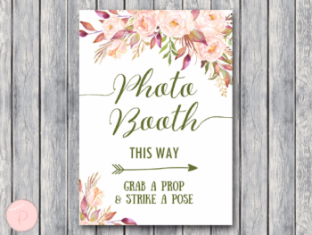 Boho Floral Table Decoration Signs Package – Printabell • Express