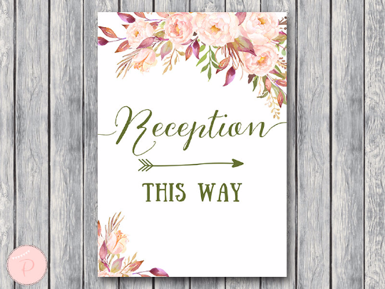 Boho Floral Table Decoration Signs Package – Printabell • Express
