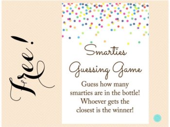 FREE Sprinkle How Many Smarties Guessing Game – Printabell • Express