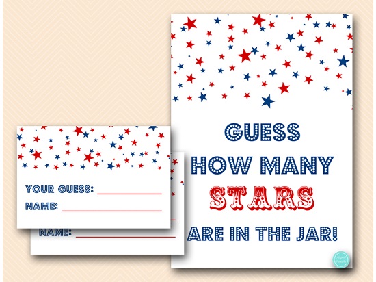 4th July Party Guessing Game – Printabell • Express