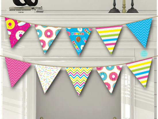 Sprinkle Donut Party Banner – Printabell • Express