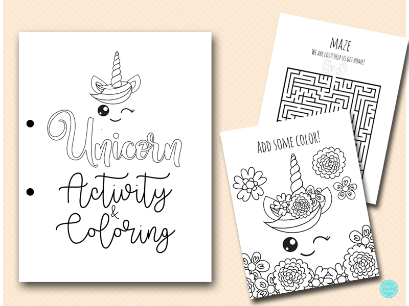 Unicorn Coloring and Activities book Pages – Printabell • Express