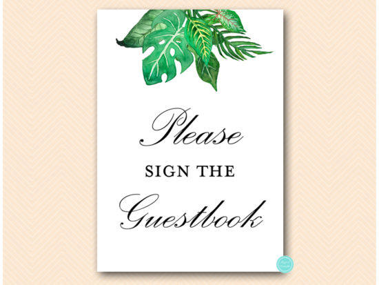 Tropical Jungle Table Signs – Printabell • Express