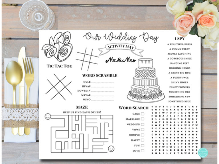 Wedding kids Activity Kit – Printabell • Express