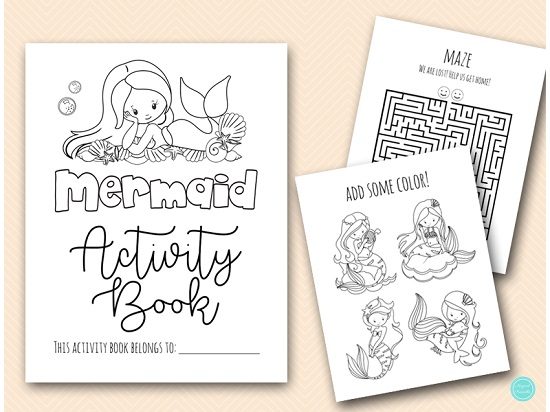 Mermaid Coloring and Activities Pages Download – Printabell • Express