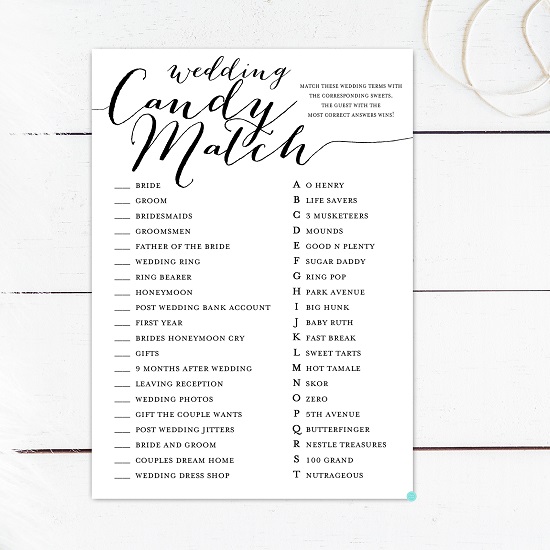 Modern Gray Bridal Shower Games – Printabell • Express
