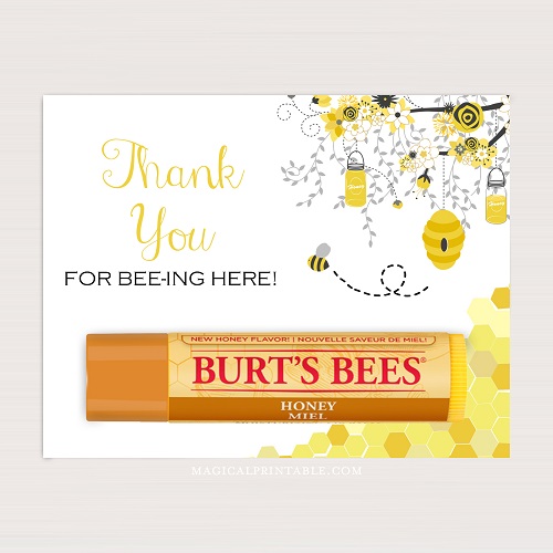 Thanks for BEEing Here Tag for Lip Balm – Printabell • Express