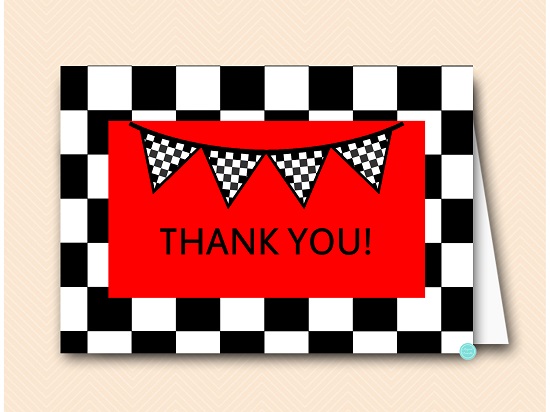 Racing Thank you Cards – Printabell • Express