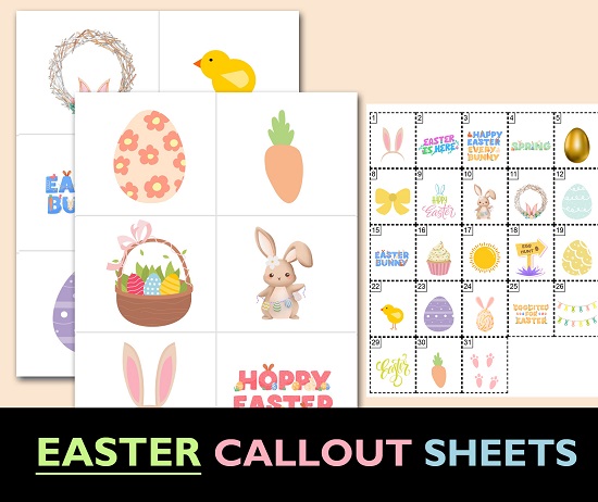 100x Happy Easter Bingo Cards – Printabell • Express