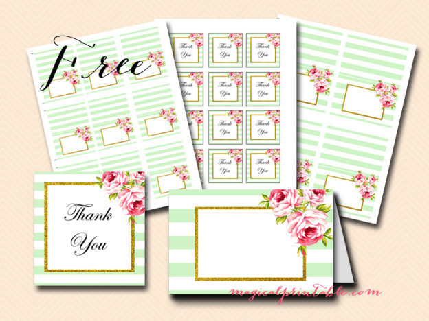 Free Mint Labels and Placecards – Printabell • Express