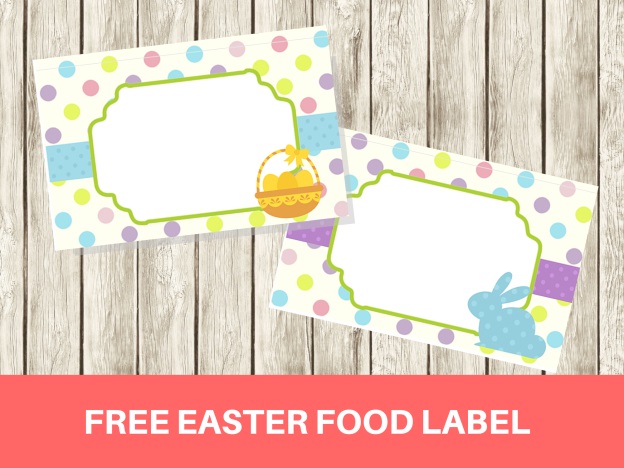 FREE Easter Holiday Food Labels – Printabell • Express