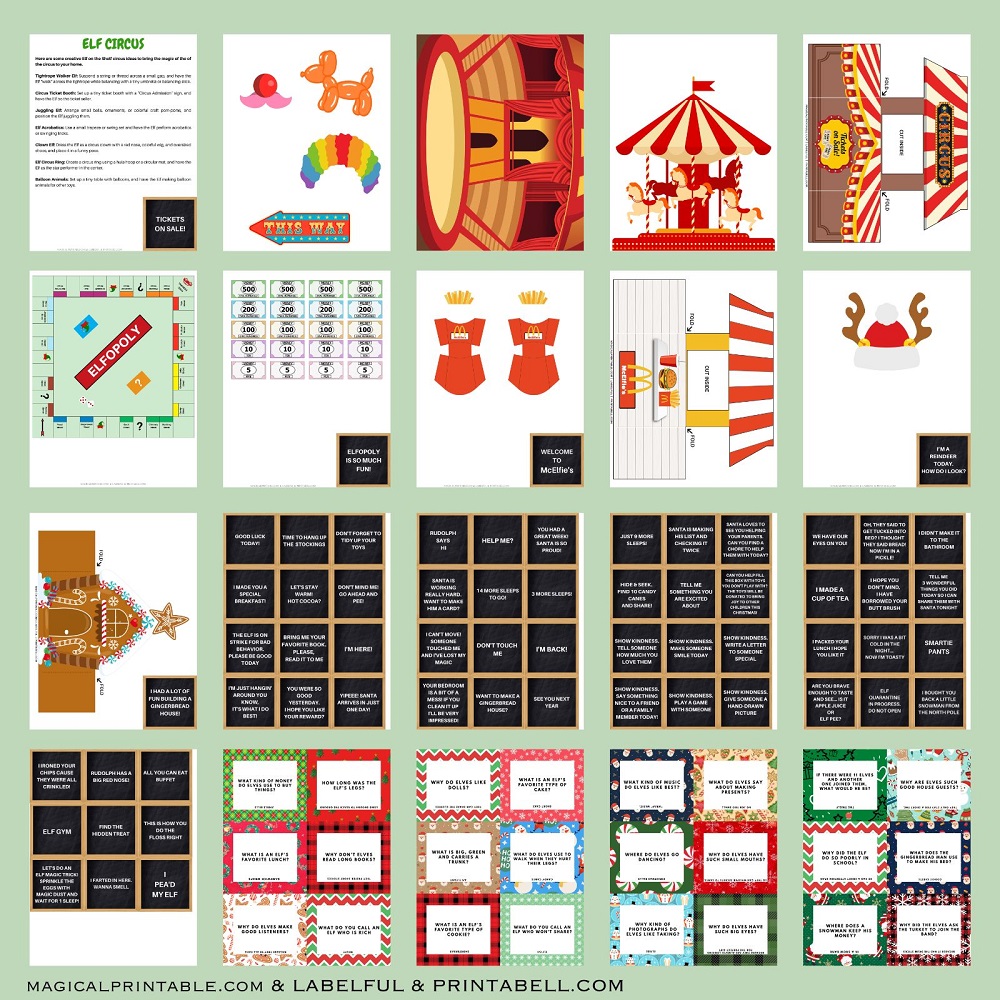 FREE! 24 Days Printable Elf on Shelf Kit – Limited Time Only ...